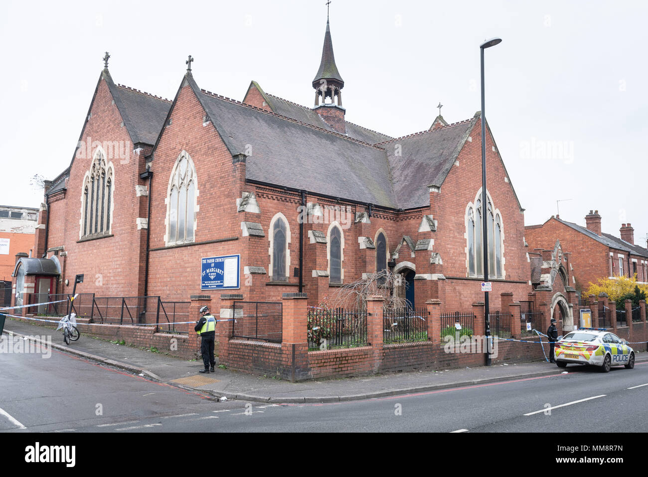 Walgrave Road, Coventry, West Midlands, UK. 8th April 2018. A woman is ...