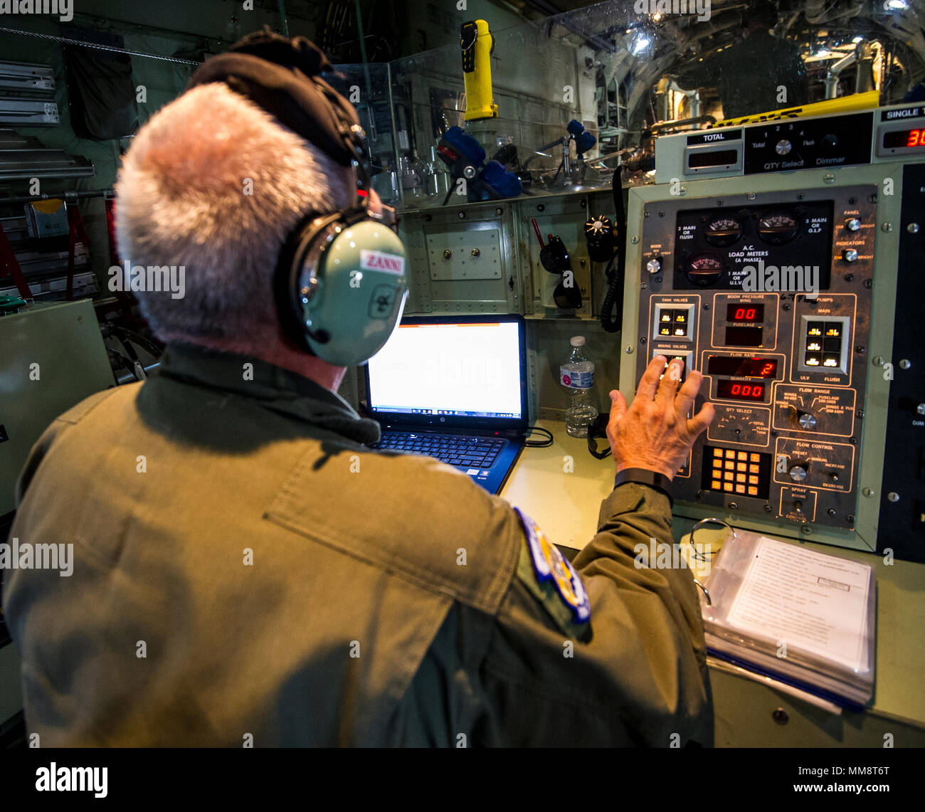 U.S. Air Force Reserve Senior Master Sgt. Bob Zanni, a loadmaster with ...