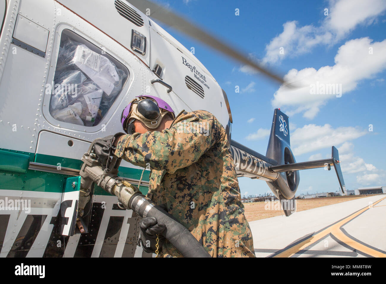 Pfc. David Navarro, a bulk fuel specialist with Marine Wing Support ...