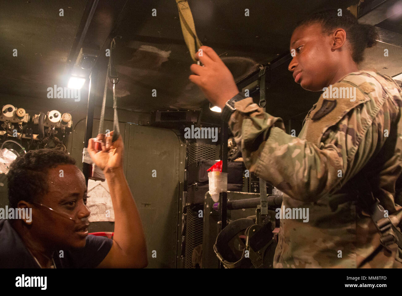 Spc. De'Angelica Blocker, a native of Brunswick, Ga. and a medic ...