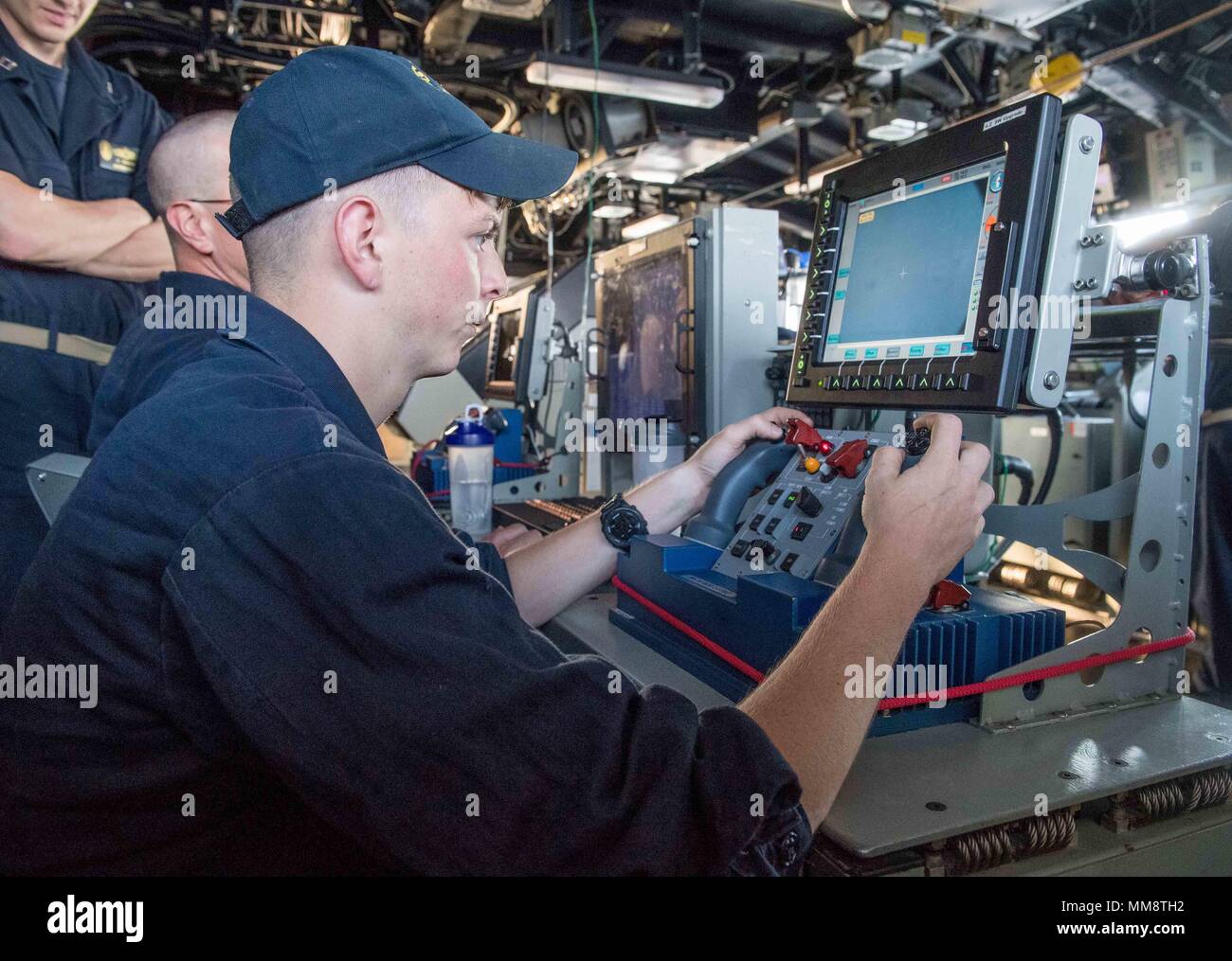 170904-N-VR594-009 ARABIAN GULF (Sept. 4, 2017) Gunner's Mate 3rd Class ...