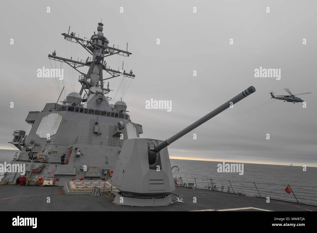 170911-N-GX781-683 ARCTIC CIRCLE (Sept. 11, 2017) An MH-60R Sea Hawk ...