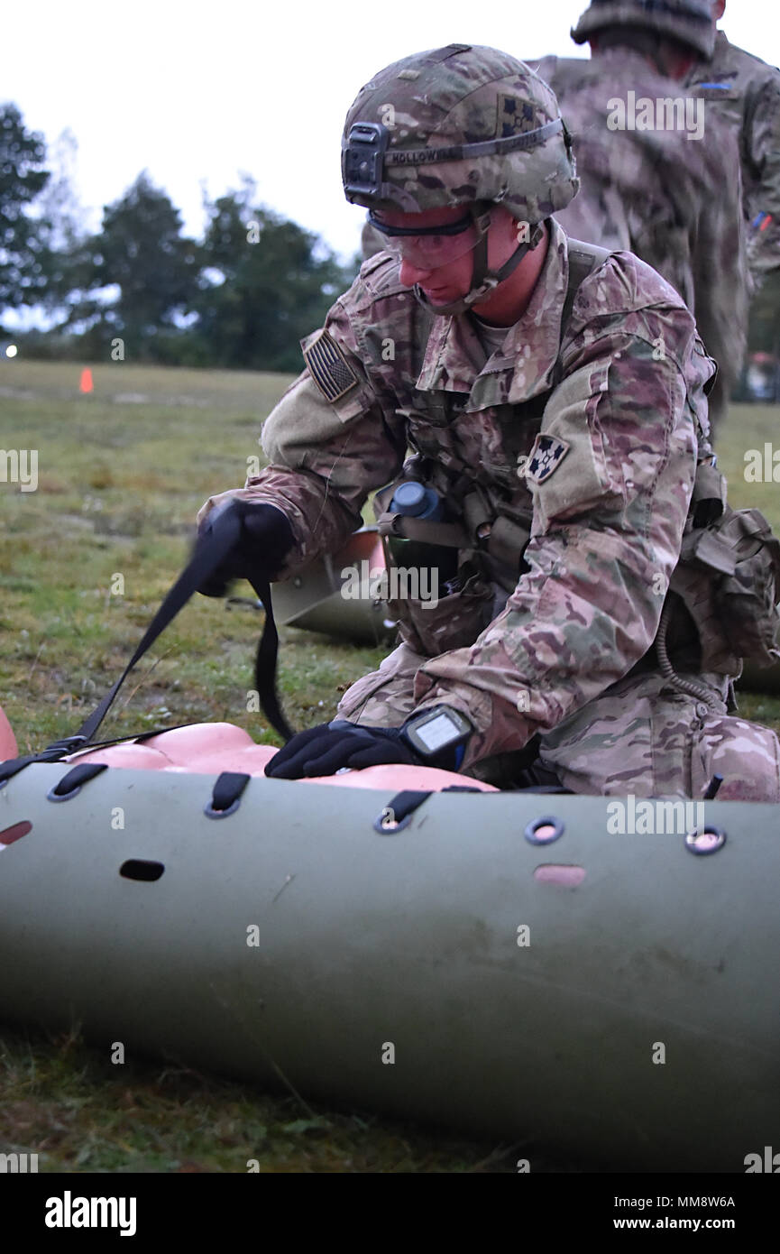 U.S. Army Spc. Justin Hollowell with Company C, 1st Battalion, 66th ...