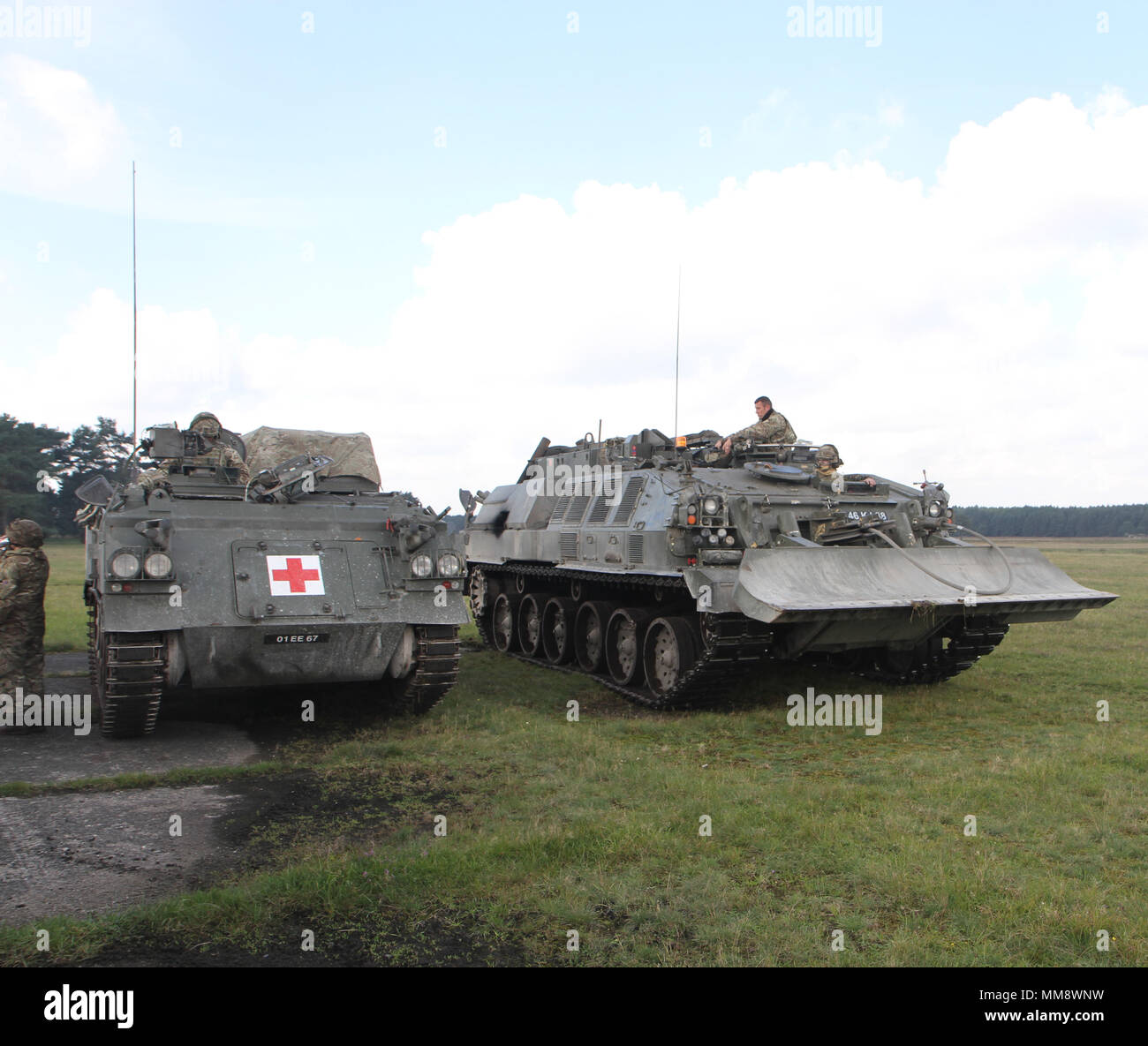 On Sept. 16, 2017 tanks and support vehicles of the Royal Wessex ...