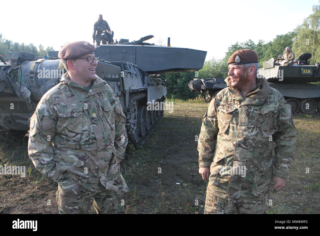 On Sept. 16, 2017 tanks of the Royal Wessex Yeomanry, a British Reserve ...