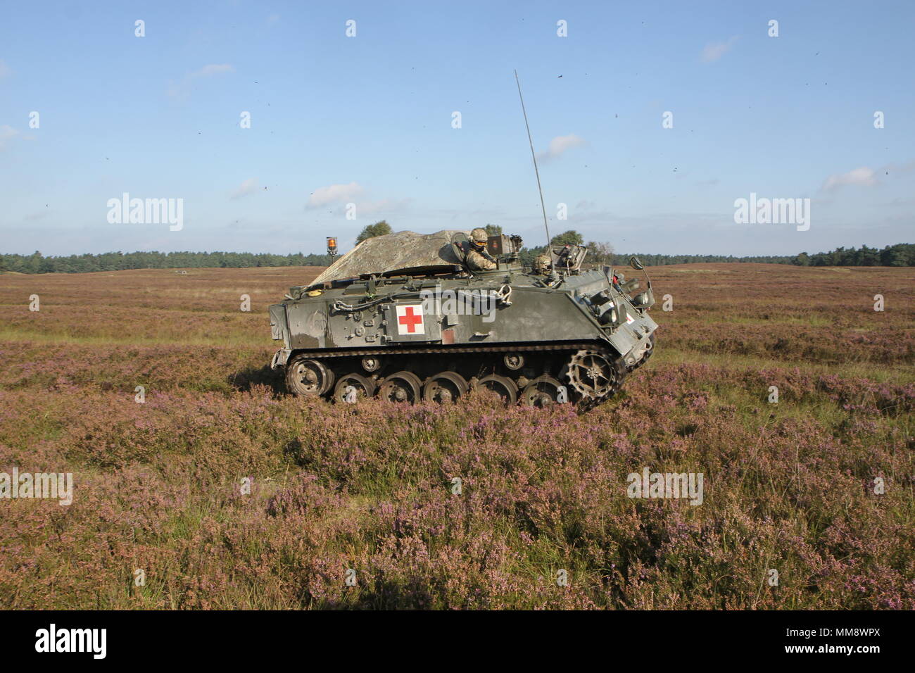 On Sept. 16, 2017 tanks and support vehicles of the Royal Wessex ...