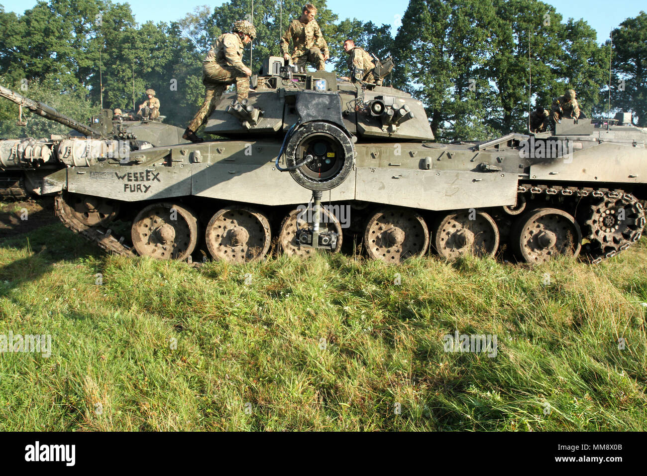 On Sept. 16, 2017 tanks of the Royal Wessex Yeomanry, a British Reserve ...