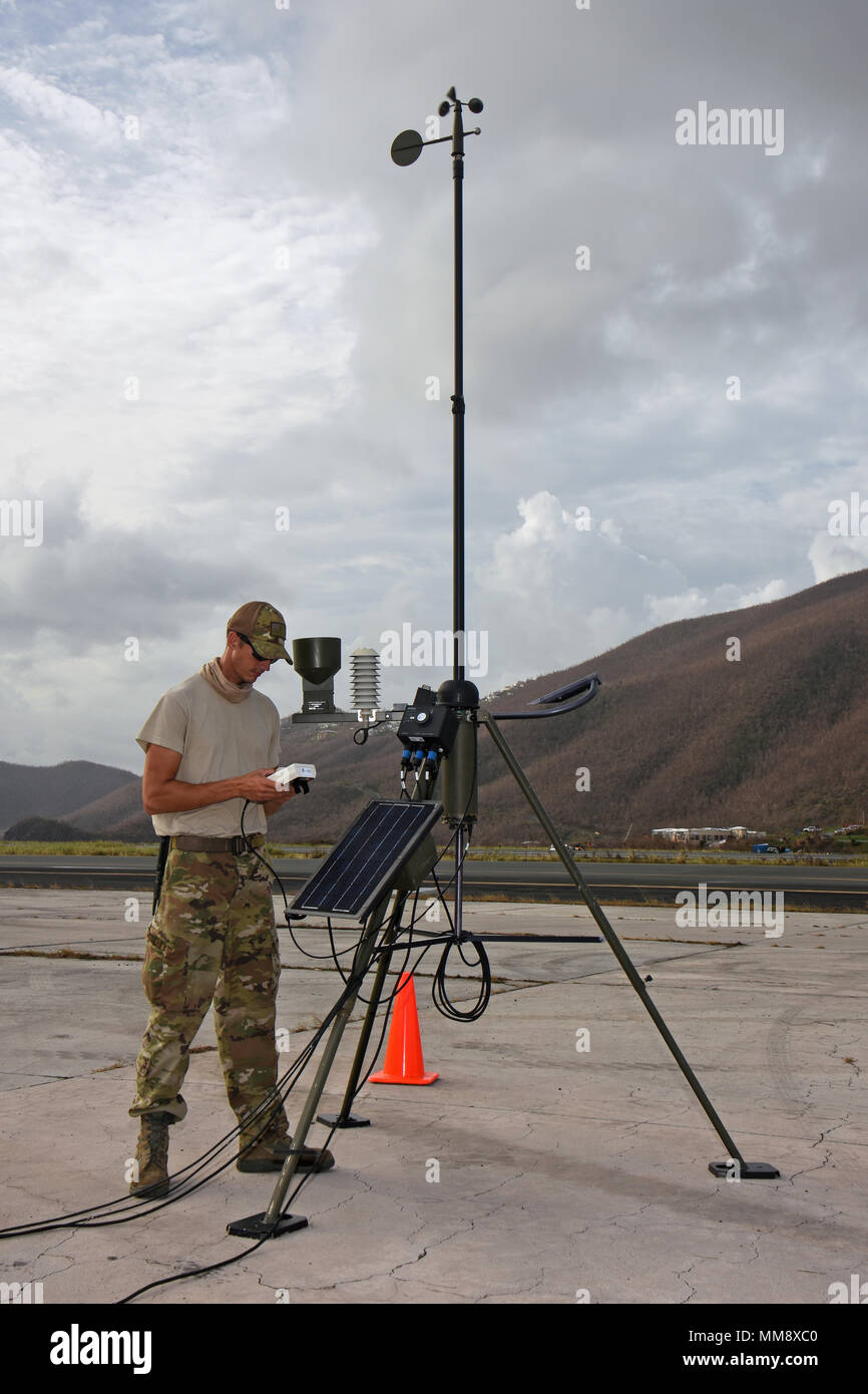 Air National Guard Staff Sgt. Lee Hagan, weather forecaster with the ...