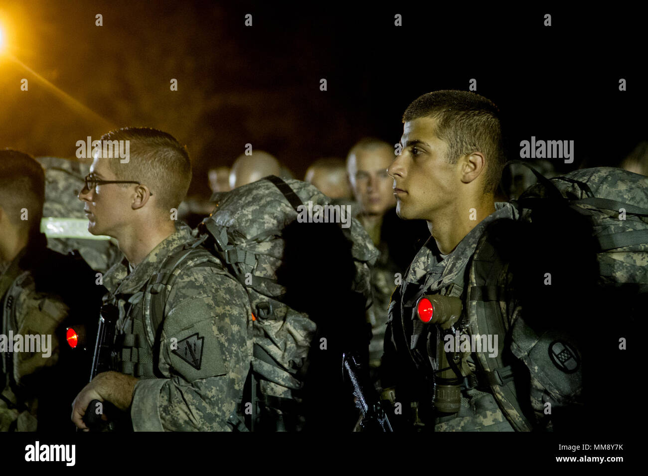 Camp Dawson, West Virginia - 0421 in the morning; Air Assault students ...