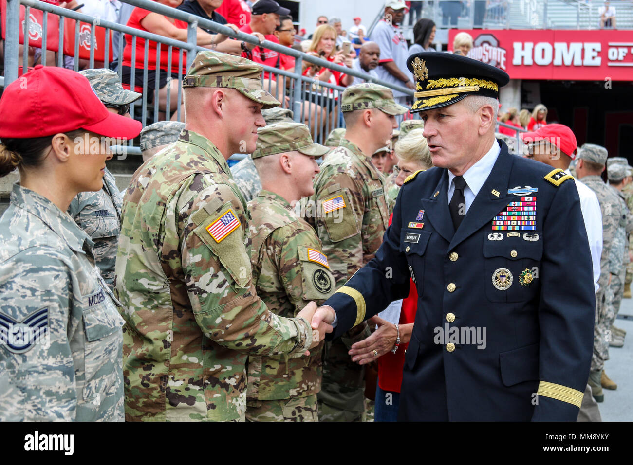 Lt. Gen. John M. Murray, U.S. Army deputy chief of Staff, G-8, speaks ...