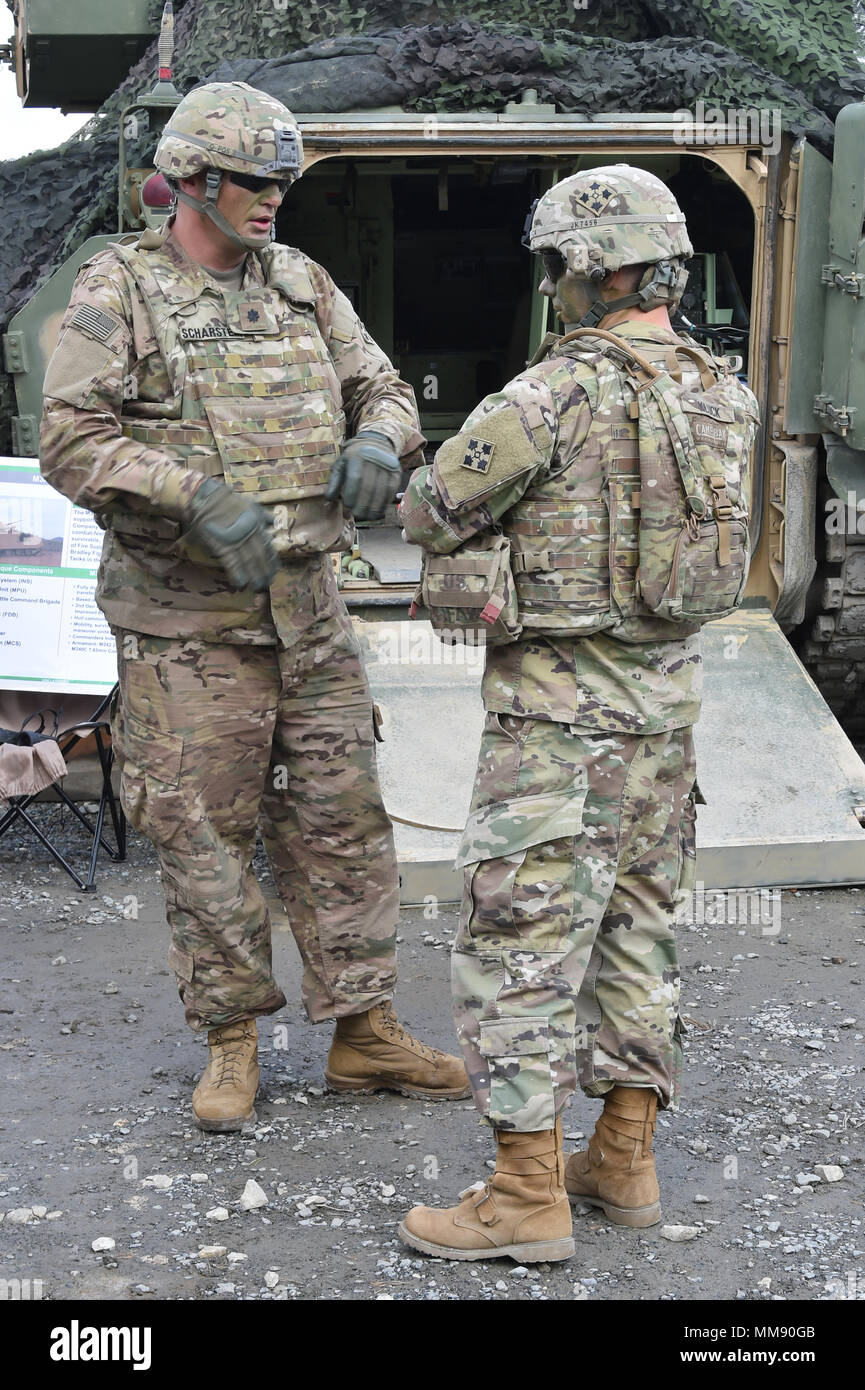 U.S. Army Lt. Col. Victor Scharstein, left, Commander of the 3rd ...