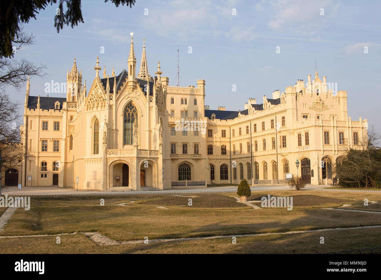 Lednice palace / castle Stock Photo - Alamy