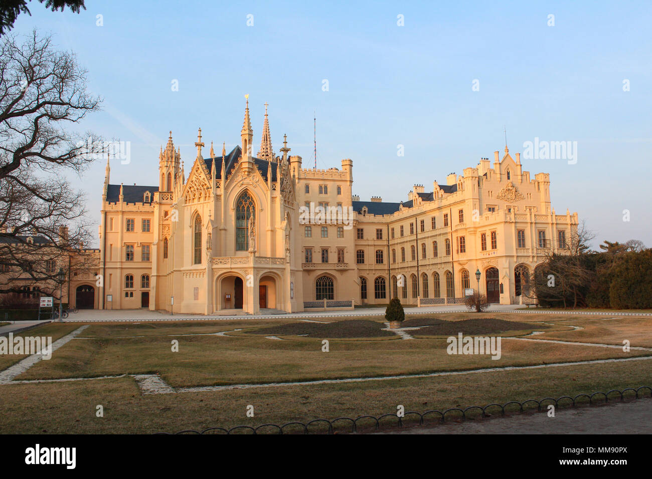 Lednice palace / castle Stock Photo - Alamy