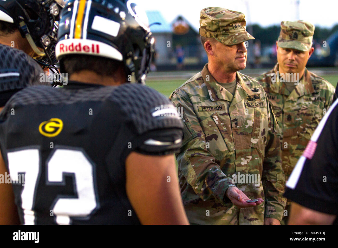 Major Gen. Erik Peterson, the commanding general of Division West First ...
