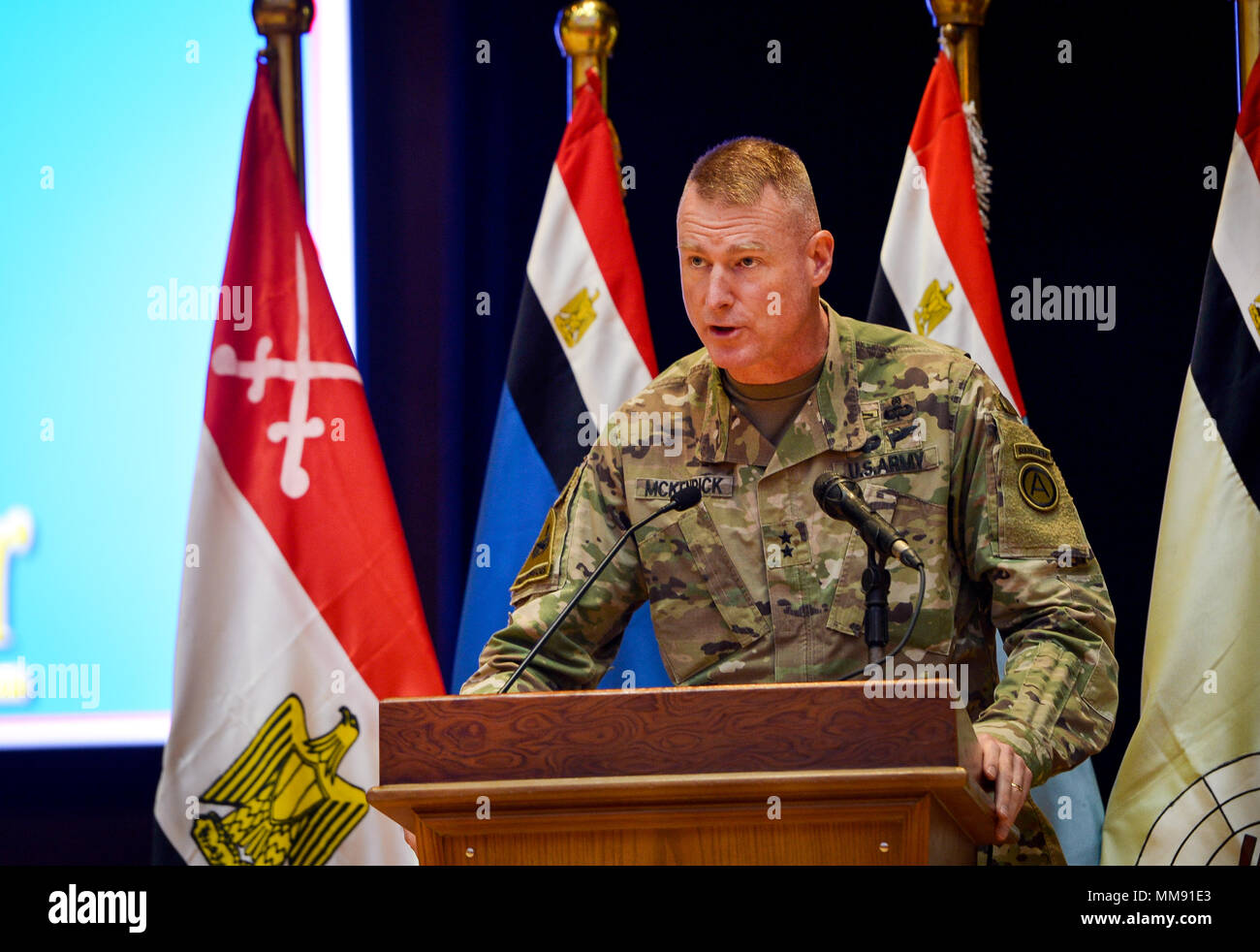 U.S. Army Maj. Gen. Terrence McKenrick, U.S. Army Central deputy ...