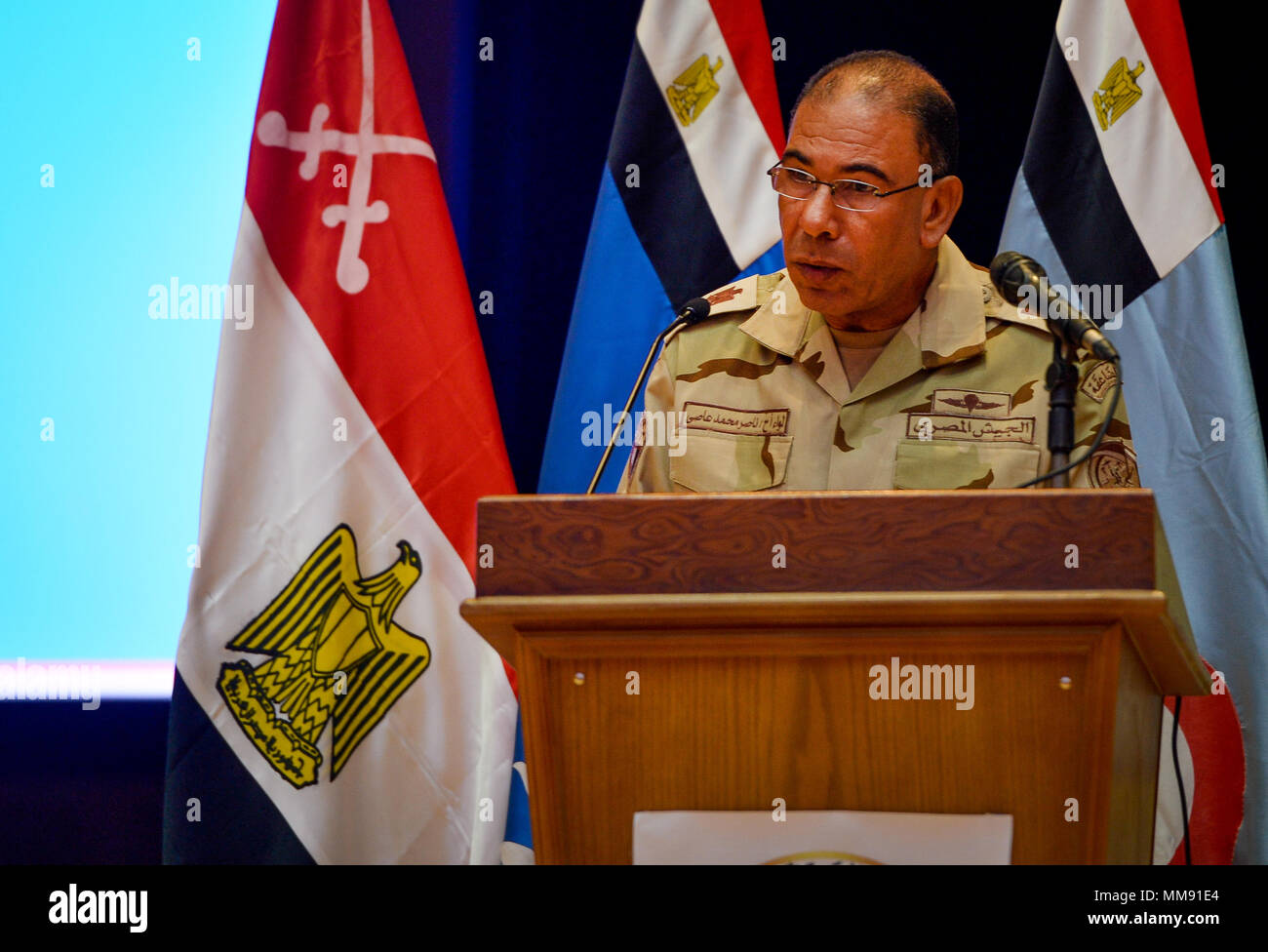 Egyptian Maj. Gen. Nasser Mohammed Assi, Chief of Egyptian Training ...