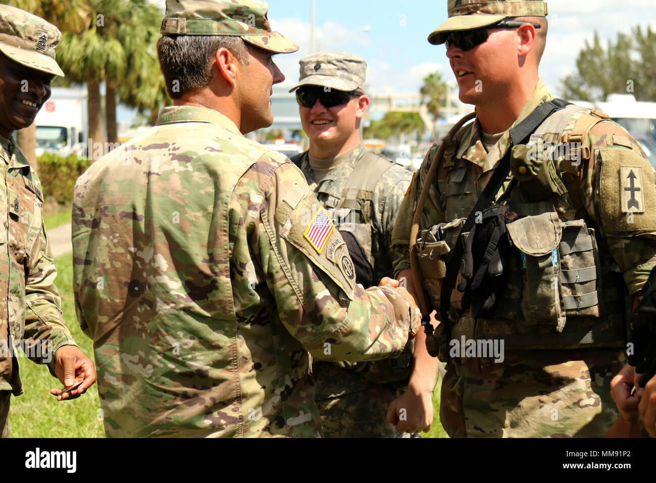 Col. John Haas, commander of the Florida National Guard's 53rd Infantry ...