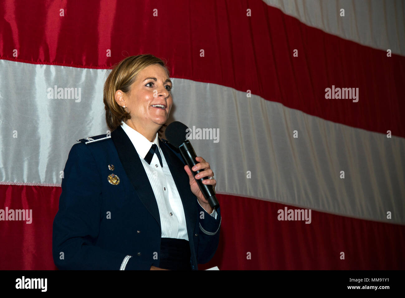 U.S. Air Force Col. Jennifer Short, 23d Wing commander, gives opening ...