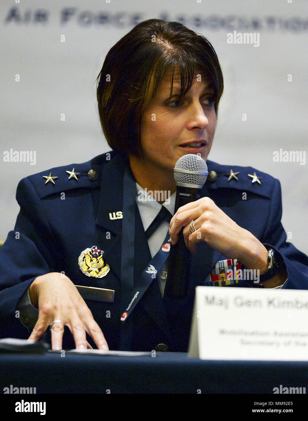 U.S. Air Force Maj. Gen. Kimberly Crider, Mobilization Assistant to the ...