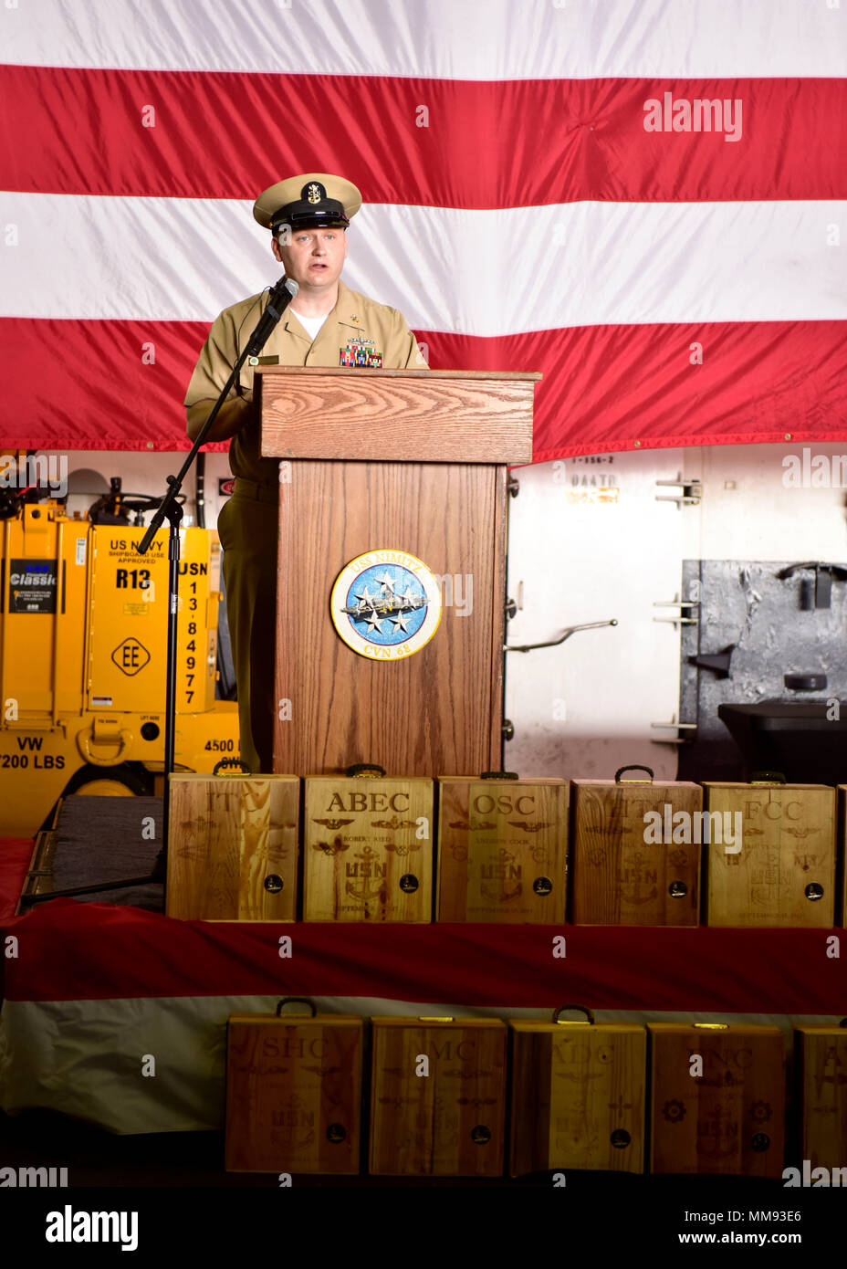 ARABIAN GULF (Sept. 15, 2017) U.S. Navy Command Master Chief Jimmy ...