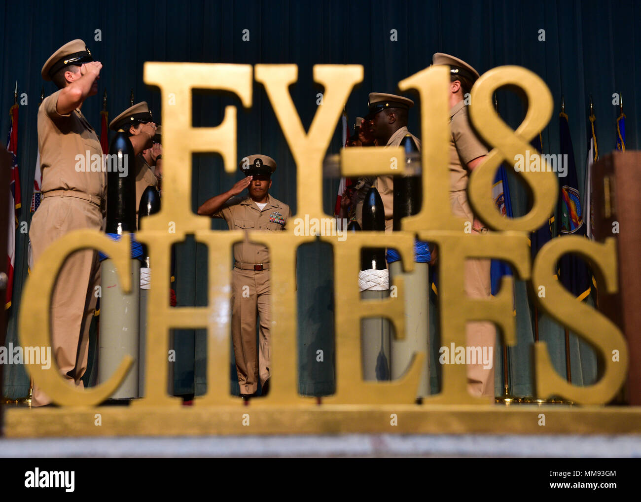 170915-N-DB801-285 OKINAWA, Japan (Sept. 15, 2017) A newly pinned chief ...