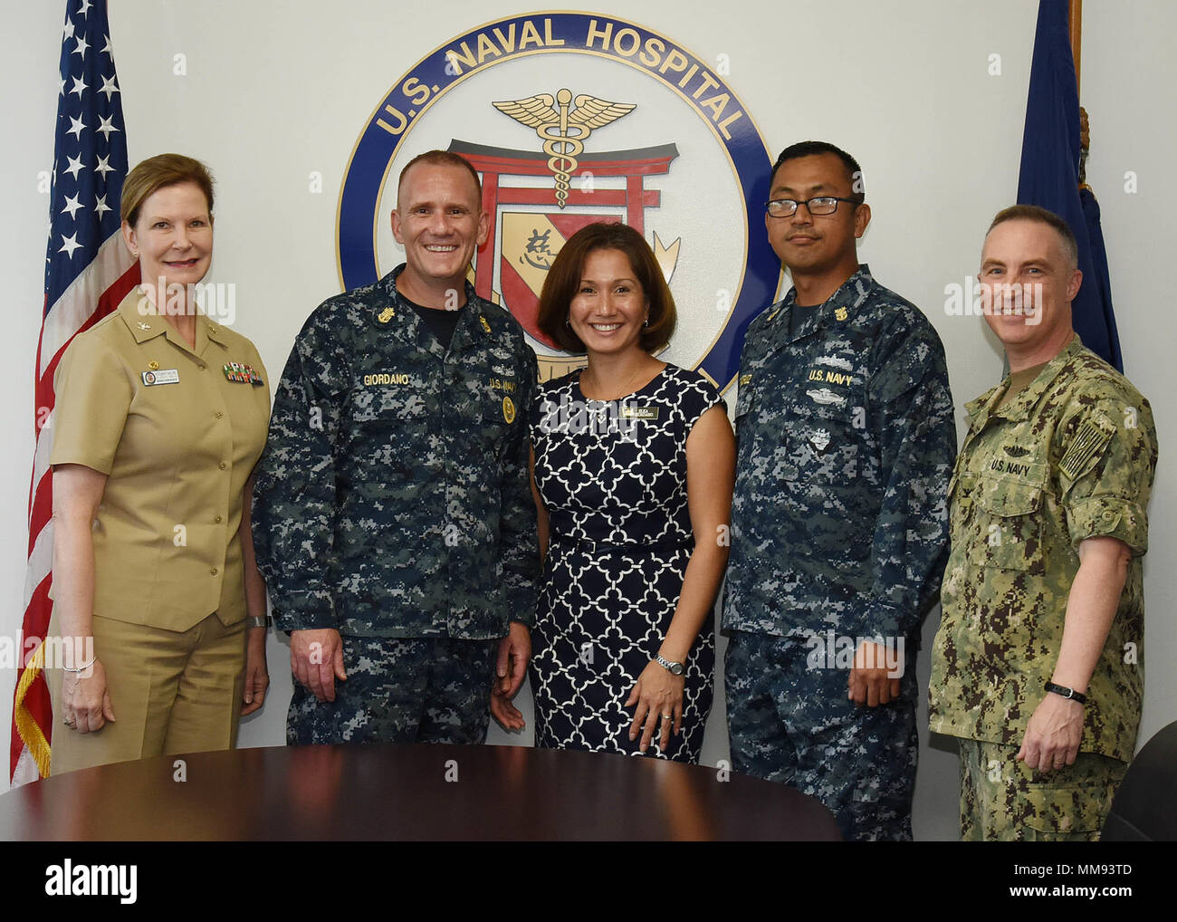 YOKOSUKA, Japan (Sept. 12, 2017) From left to right, U.S. Naval ...