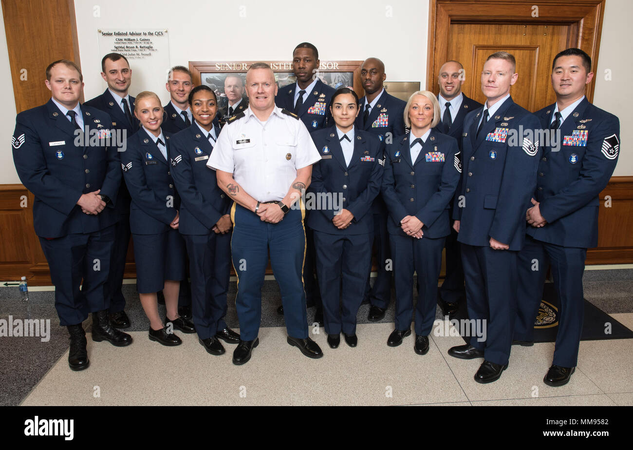 U.S. Army Command Sgt. Maj. John W. Troxell, Senior Enlisted Advisor to ...