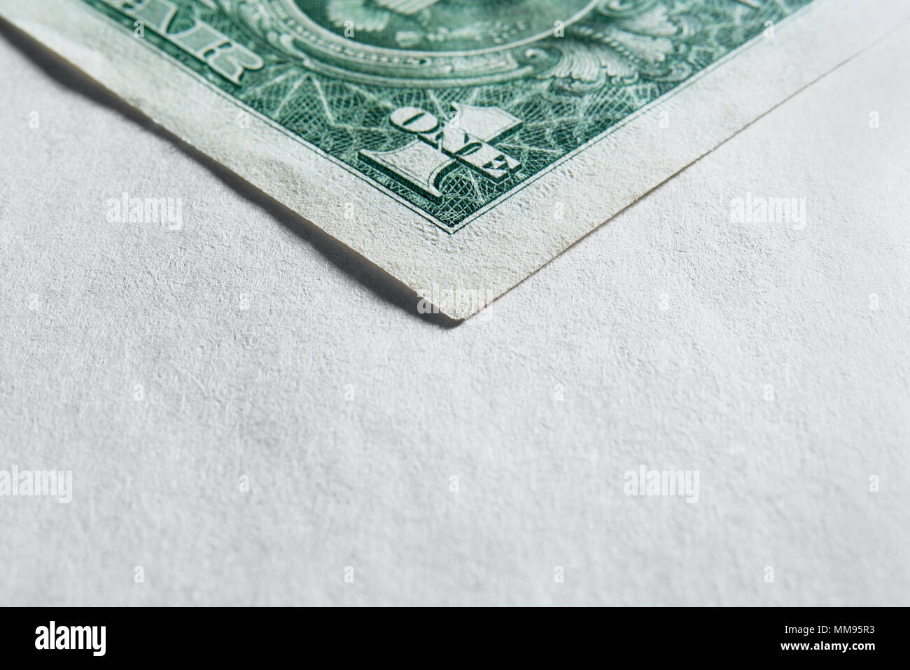 Corner of dollar bill. Selective focus Stock Photo - Alamy