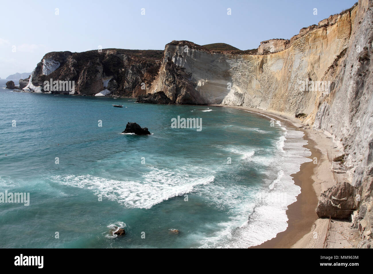 Chiaia di Luna Beach in Ponza Stock Photo - Alamy