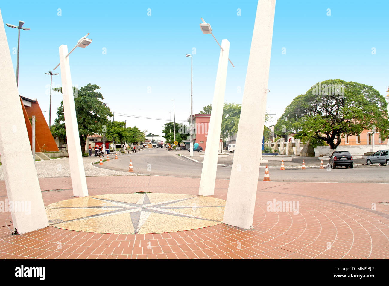 Mural TransAM, Transamazônica highway, BR-230 road, KM 0, Cabedelo ...