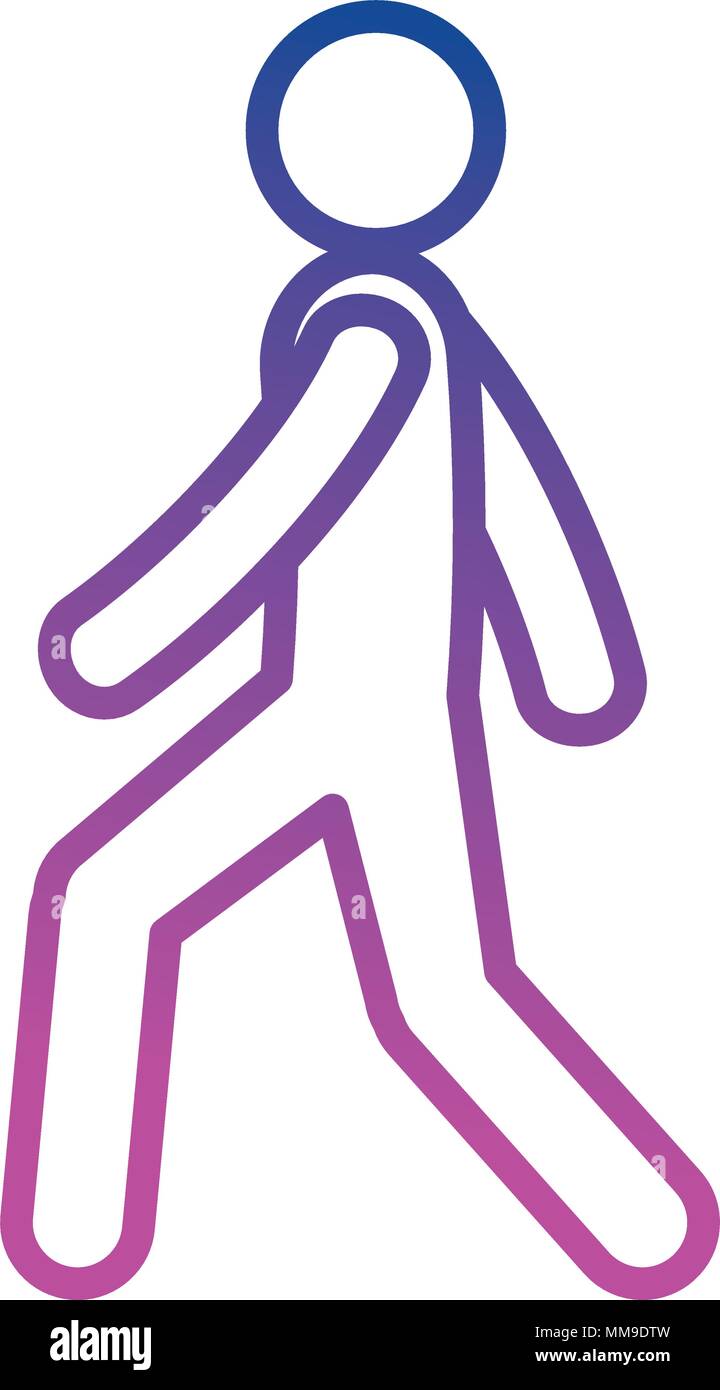 figure human walking silhouette avatar Stock Vector Image & Art - Alamy