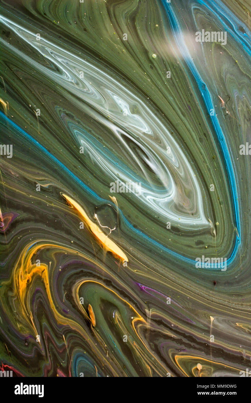 Traditional Ottoman Turkish marbling art patterns as abstract colorful ...