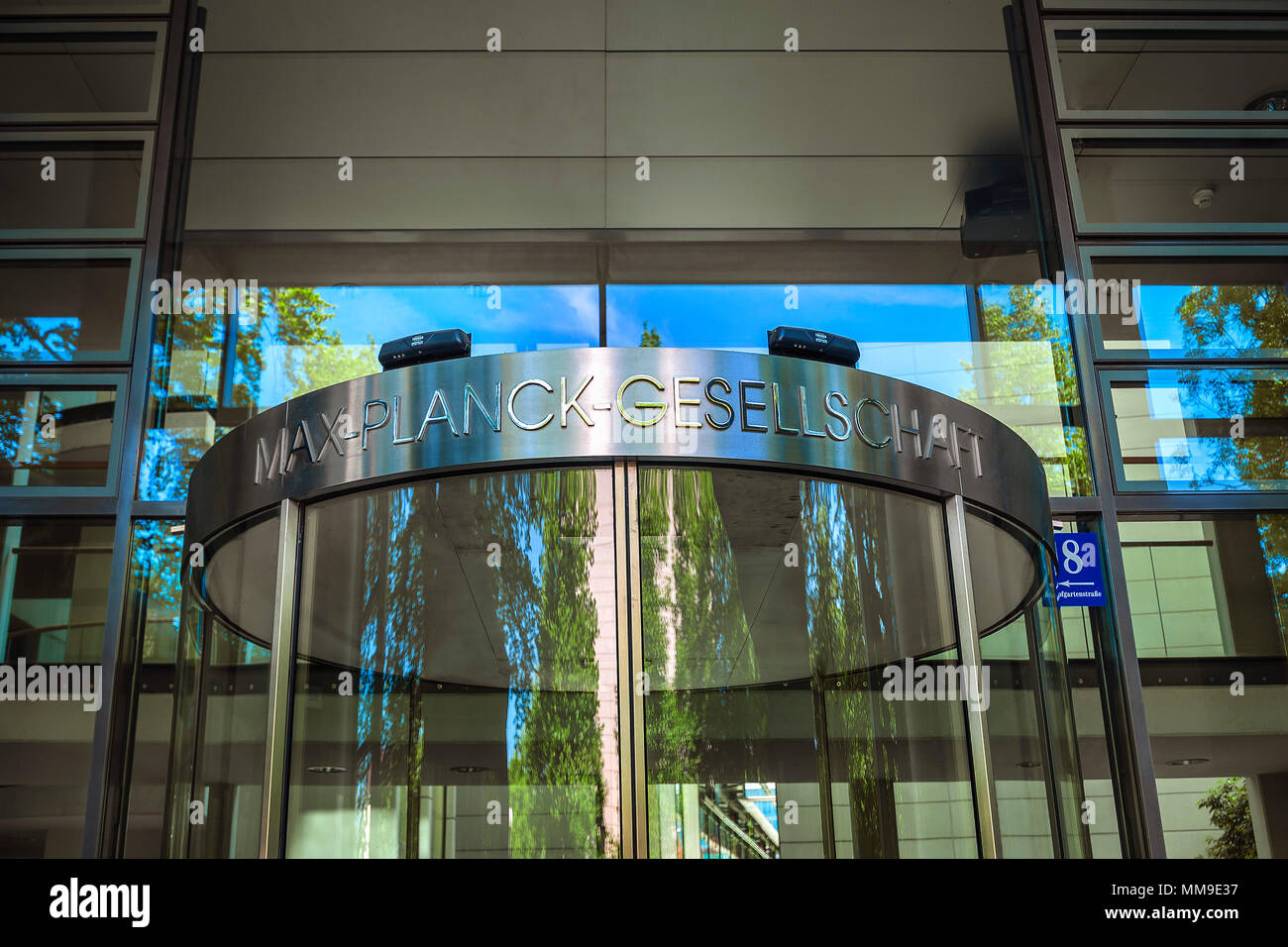 Max Planck Society, Entrance to the General Administration, Munich ...