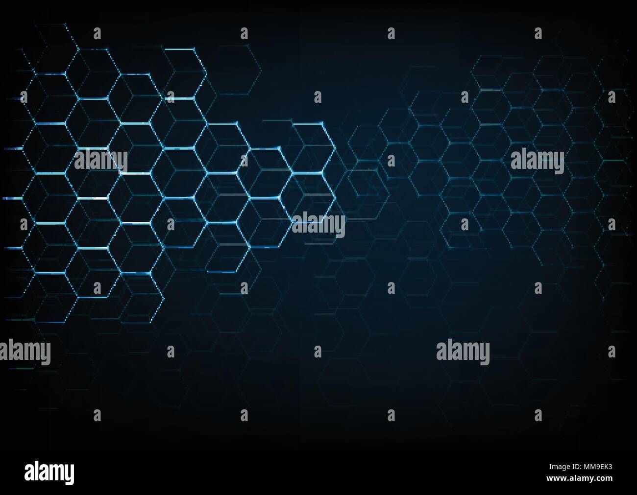 Abstract hexagons technology hi Stock Vector Images - Alamy