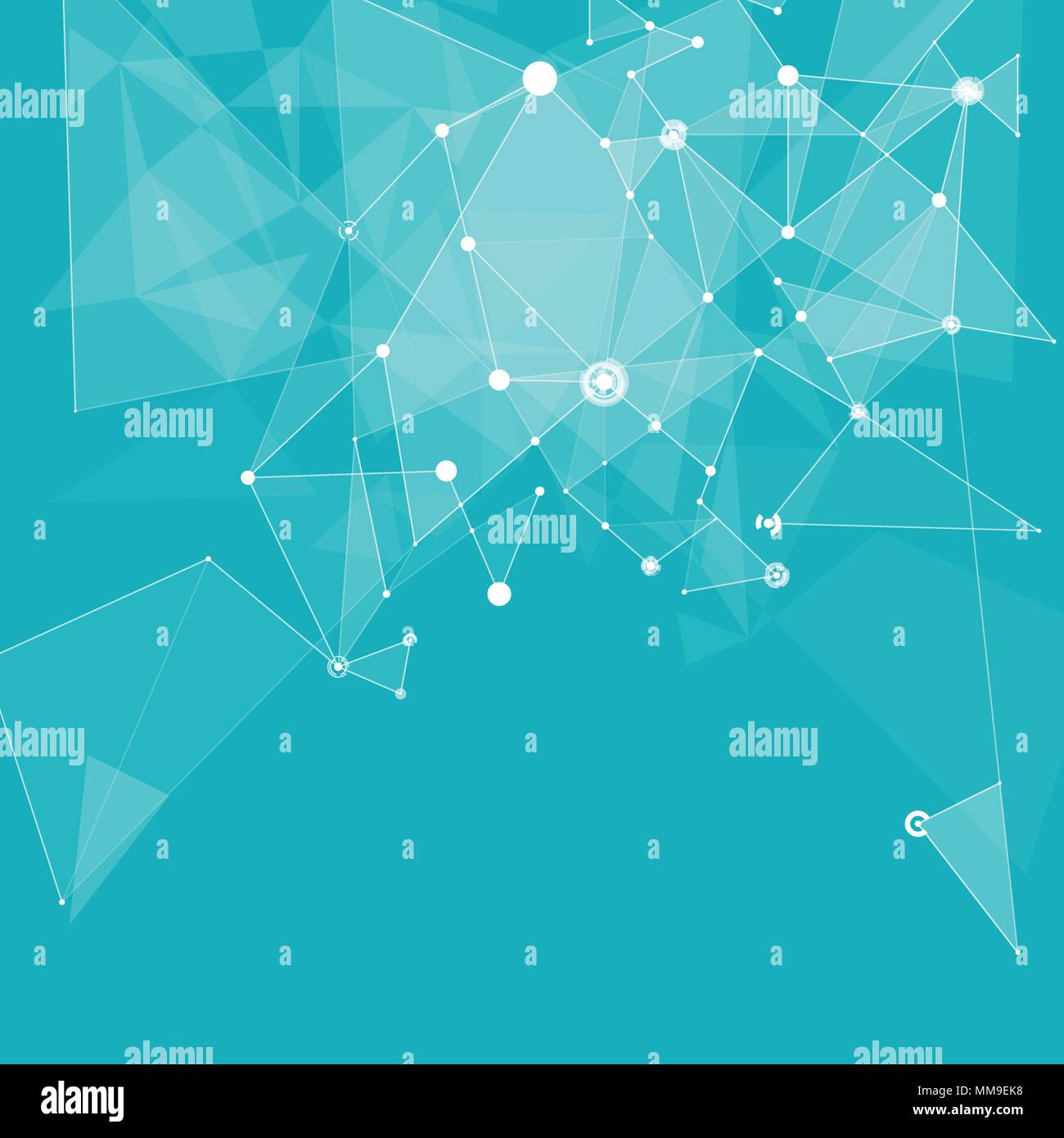 Abstract neat Blurred Background with Dots Array and Lines. Connection Structure. Geometric ...