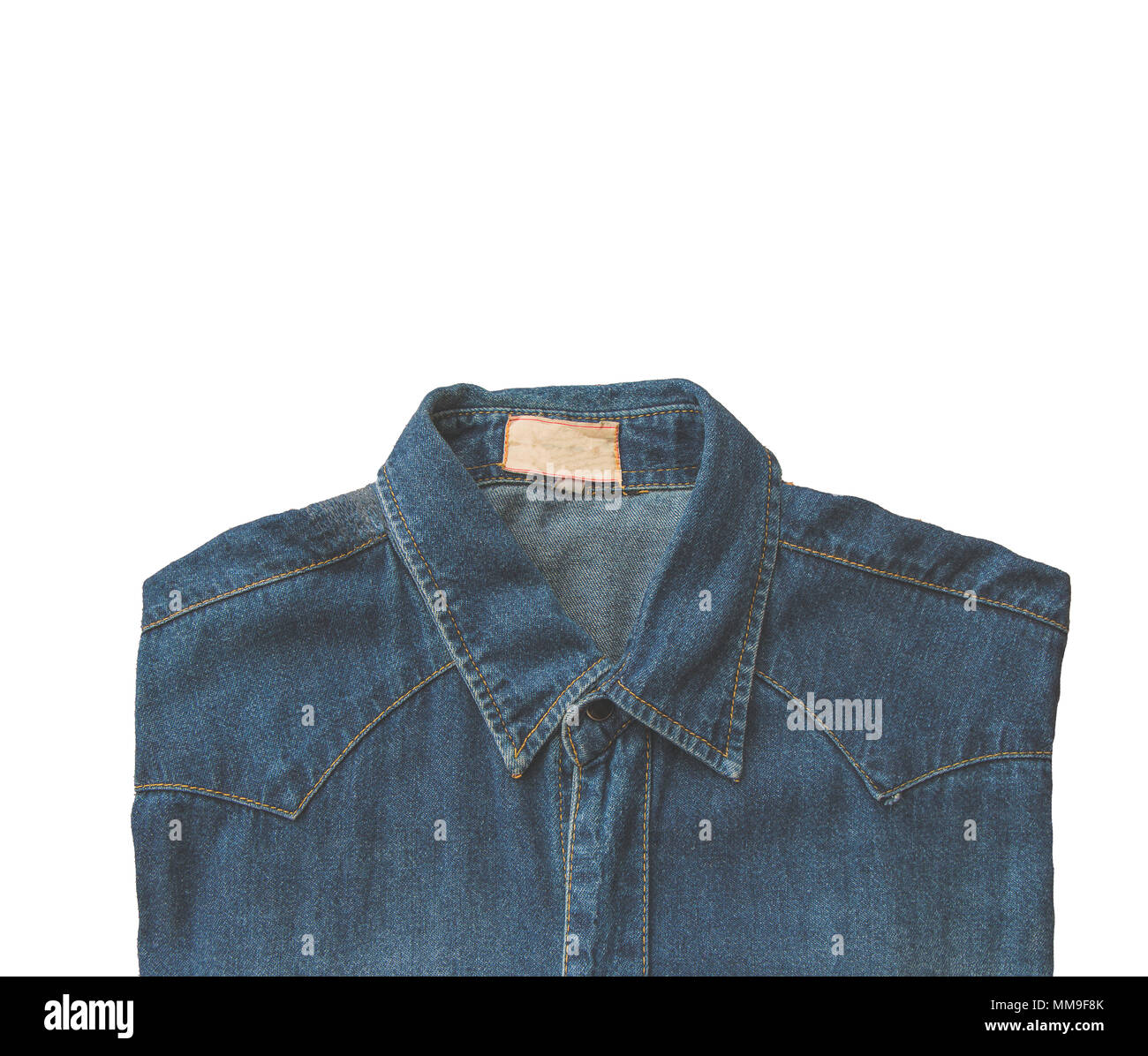 Top view shirt denim blue jeans isolated on white background Stock ...