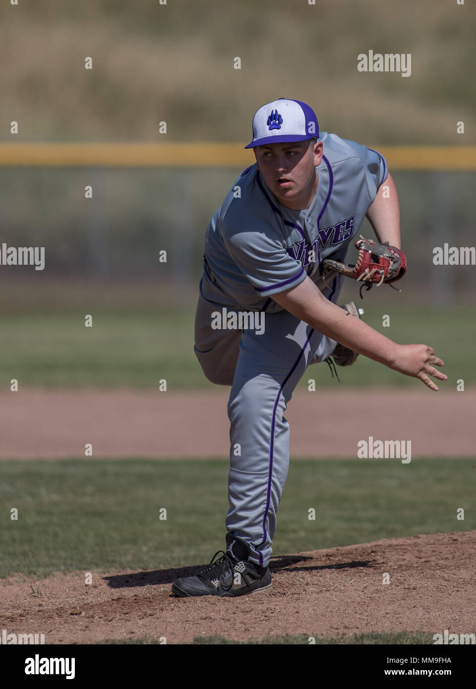 Baseball action with Shasta vs. Red Bluff High School in Red Bluff ...