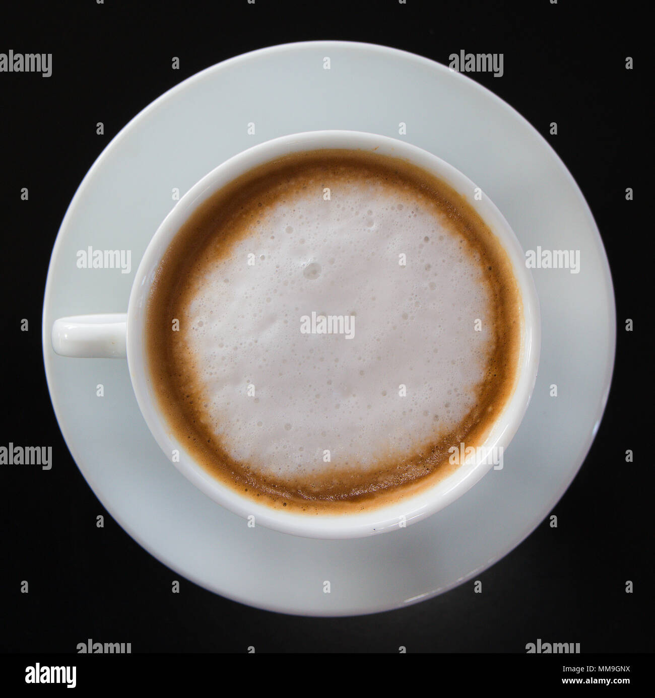 Cup coffee on table Stock Photo - Alamy