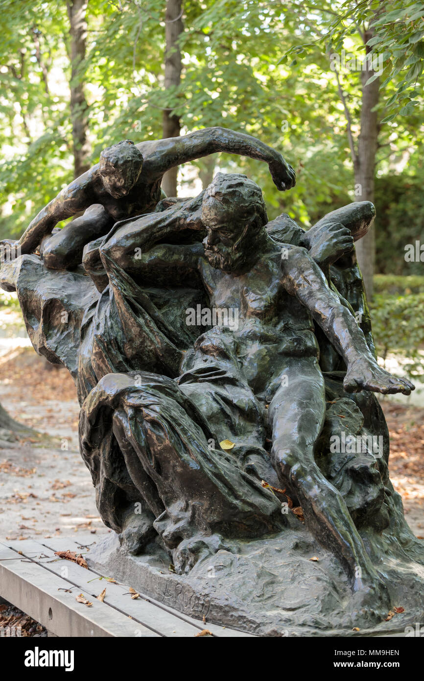 Statue in Rodin Museum in Paris Stock Photo - Alamy