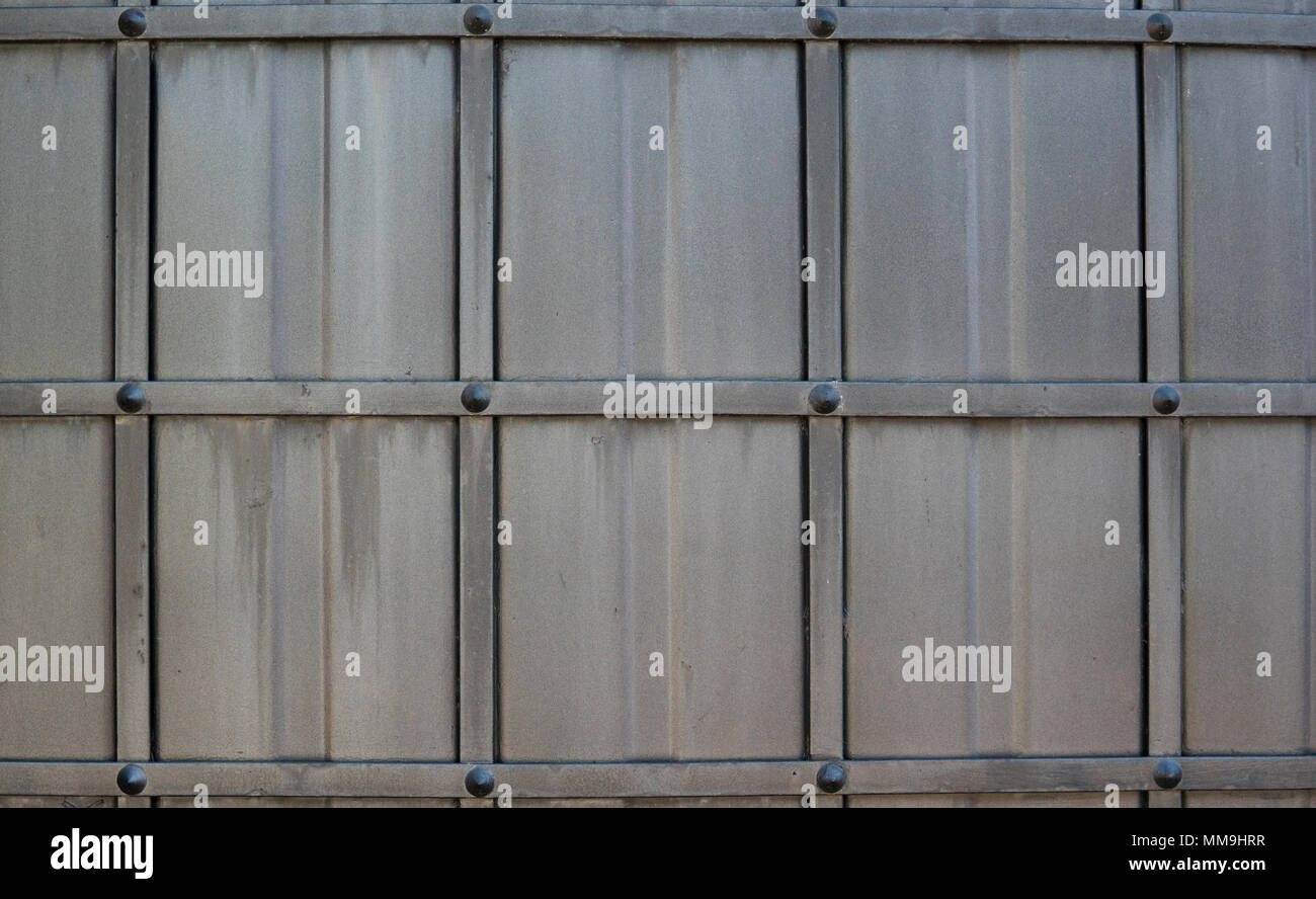 Dark grungy metal texture on a gate in a daylight Stock Photo - Alamy
