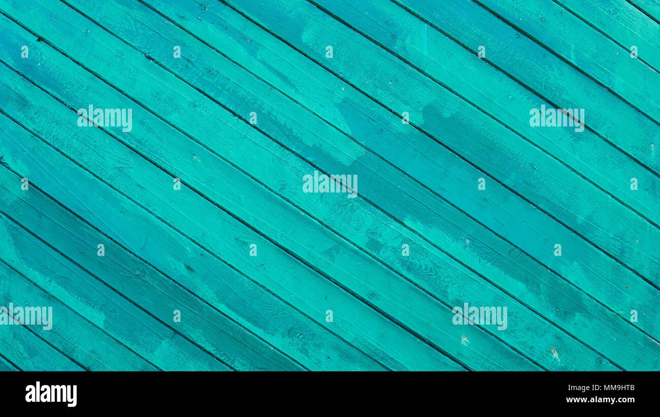 Old painted wood wall. Texture. Vintage wood background with peeling paint. Painted Plain Teal ...