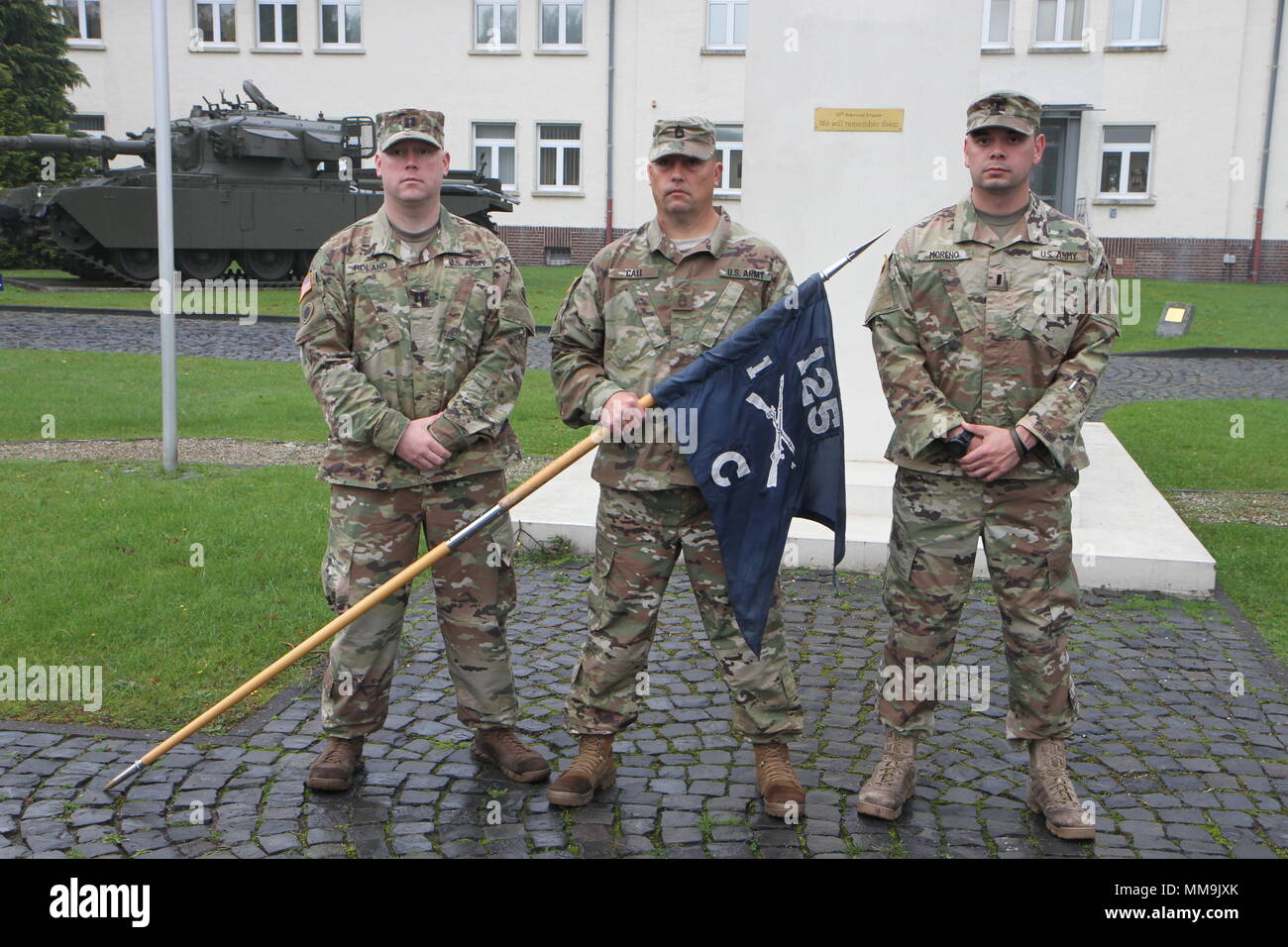 Company leadership of the Michigan Army National Guard’s C Company, 1st ...