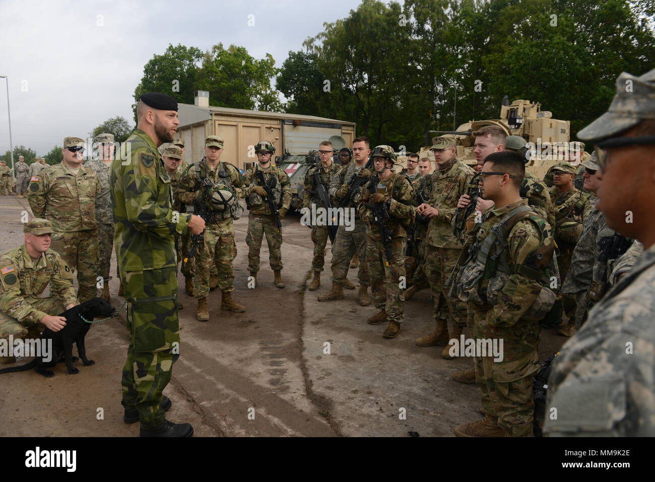 Swedish Sergeant-Major Patrik Nyberg of the Skaraborgs Regiment ...