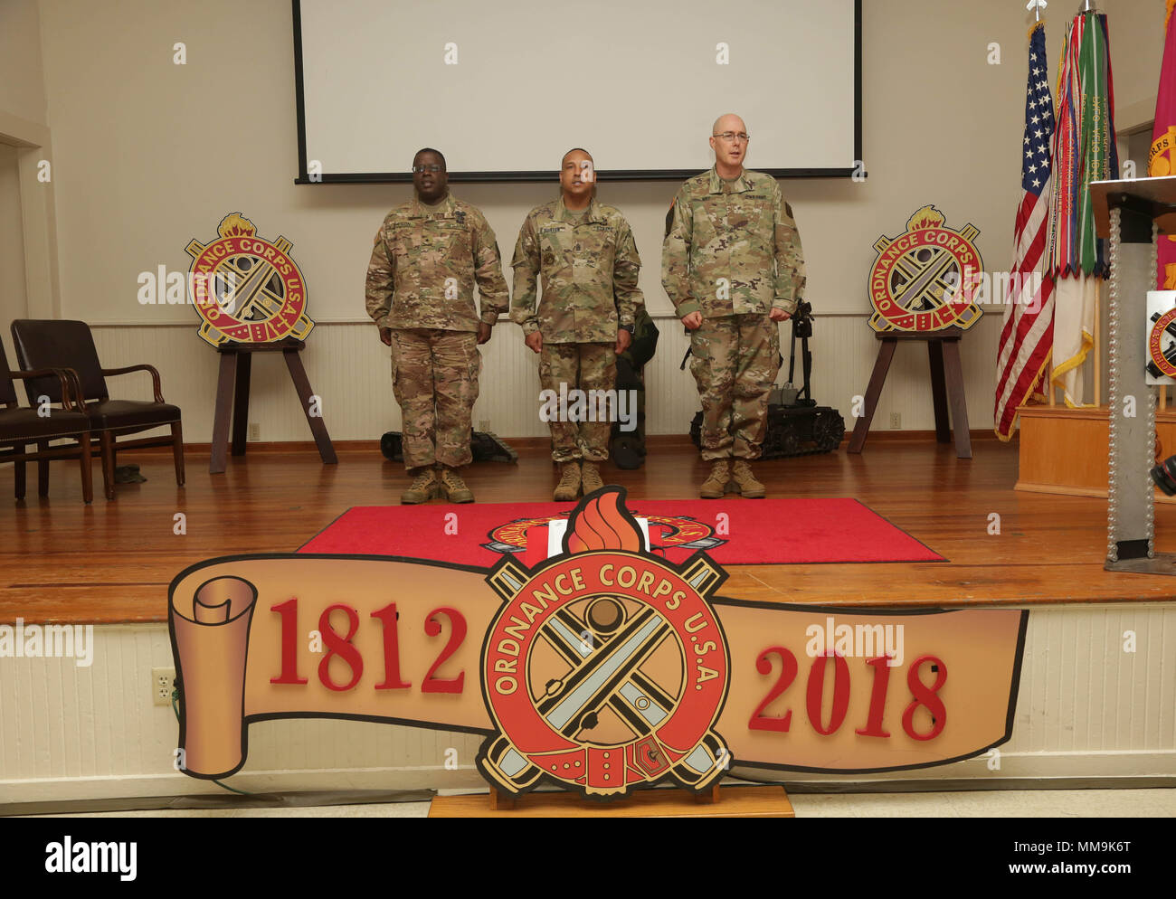 U.S. Army Brig. Gen. David Wilson (Left), Command Sgt. Maj. Terry ...