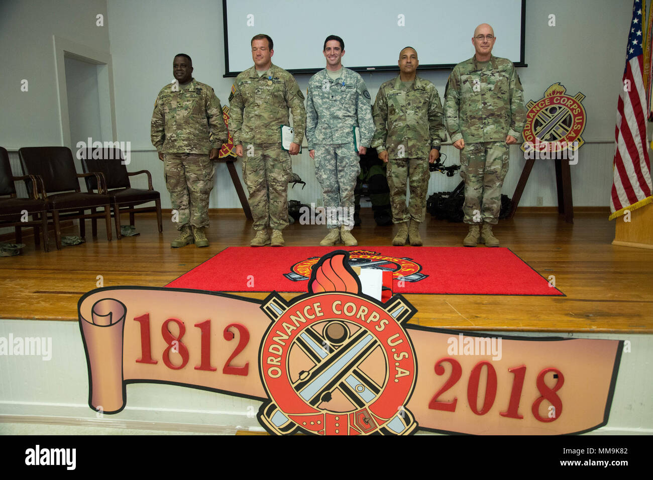U.S. Army Chief Warrant Officer 5 Norman May (Far Right), Command Sgt ...
