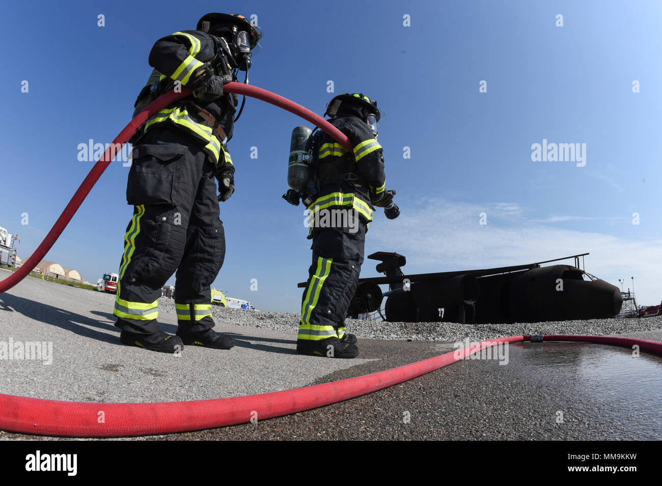 Two member teams from the 72nd Civil Engineer Squadron, fire department ...