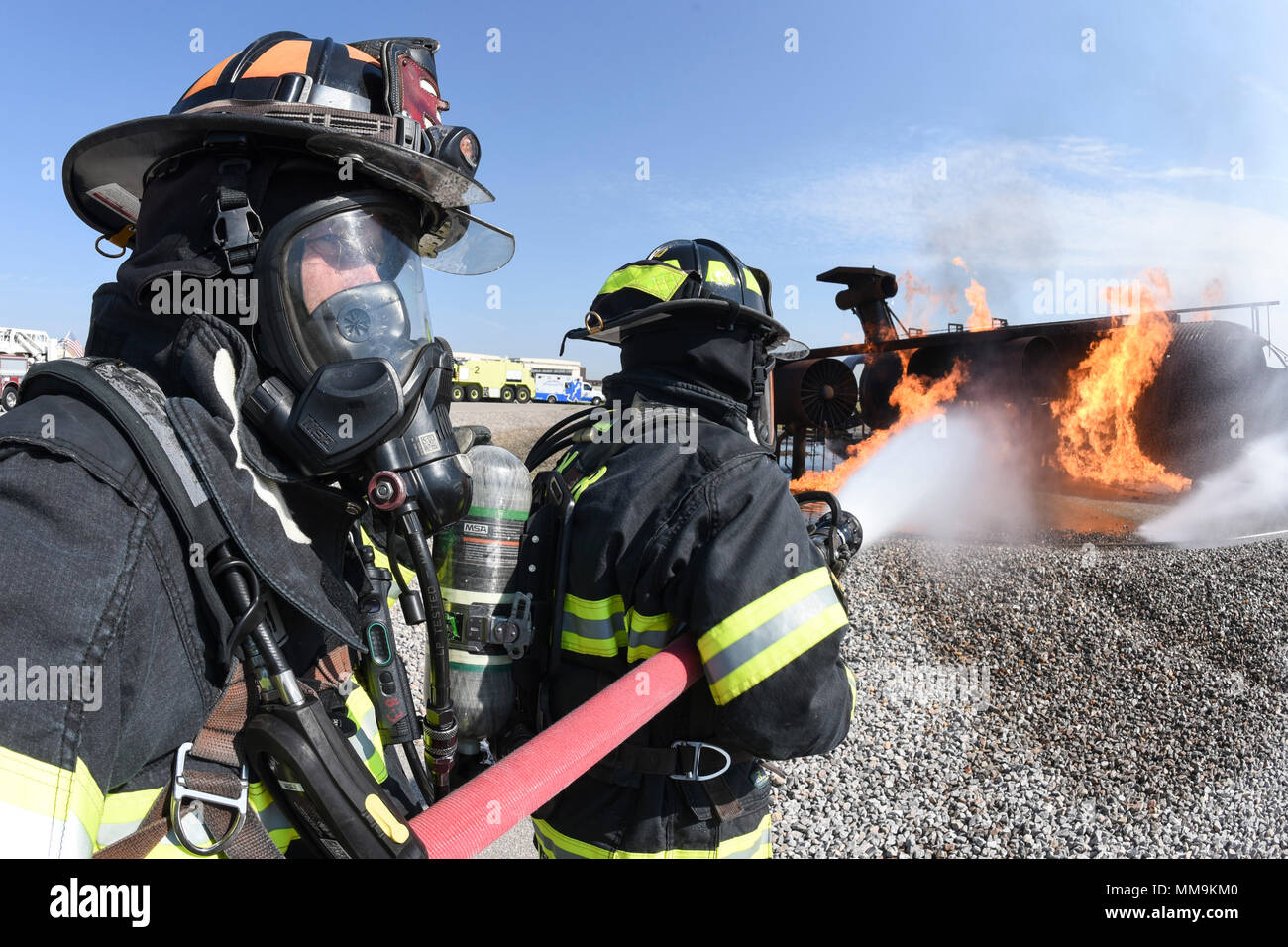Two member teams from the 72nd Civil Engineer Squadron, fire department ...