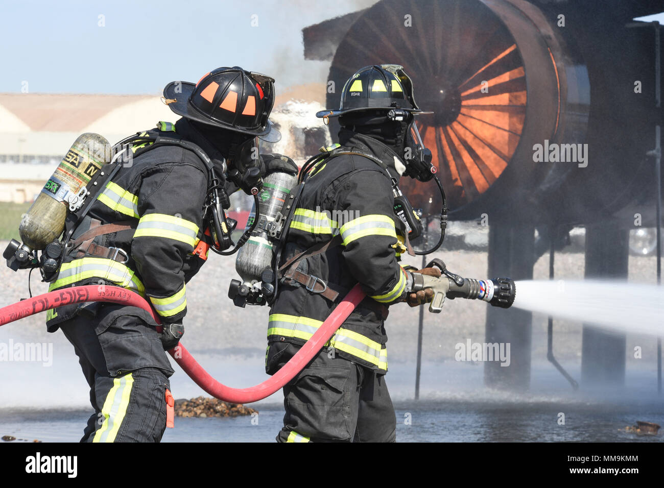 Two member teams from the 72nd Civil Engineer Squadron, fire department ...