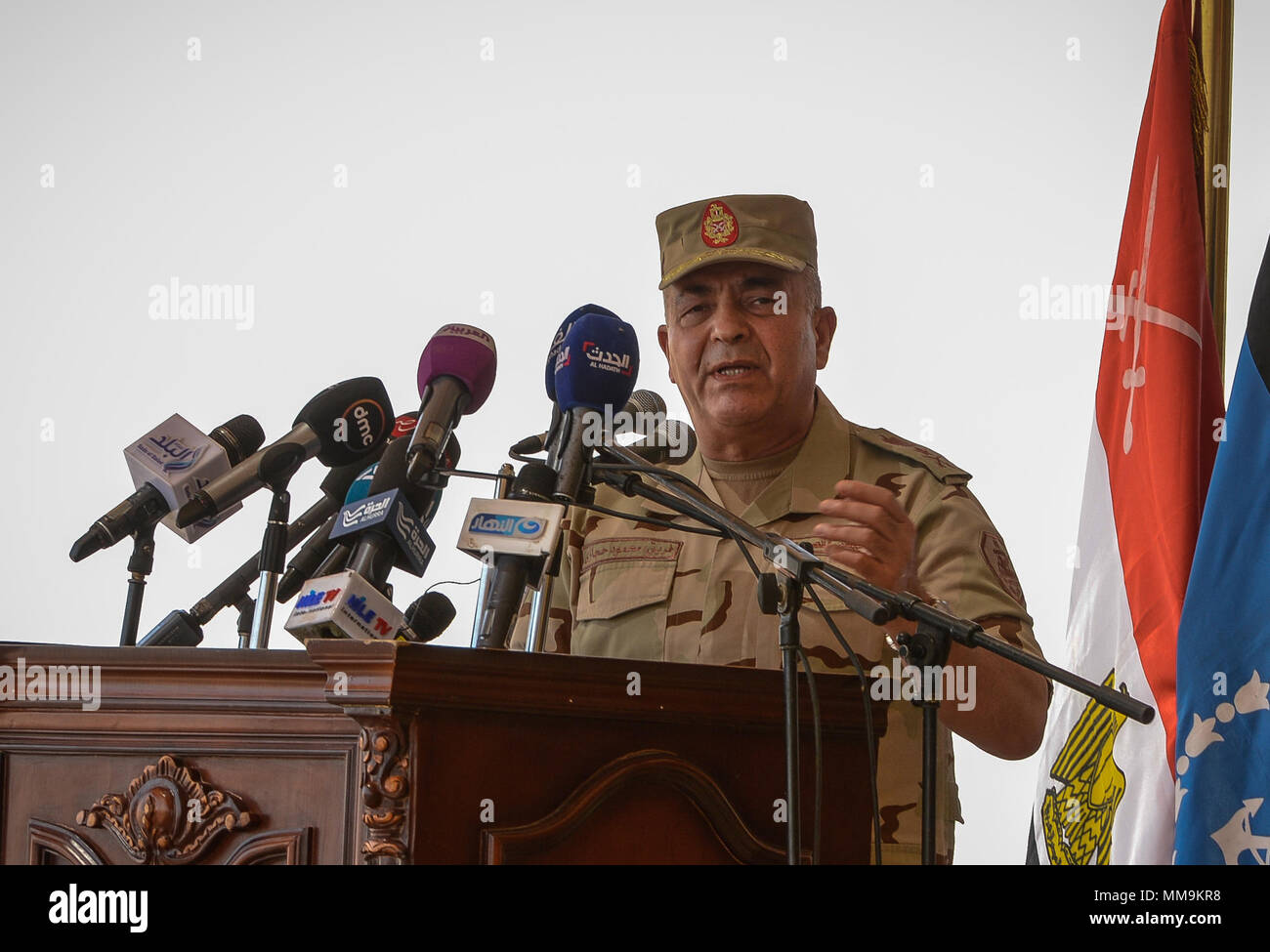 Egyptian Lt. Gen. Mahmoud Hegazy, Egyptian military deputy chief of ...