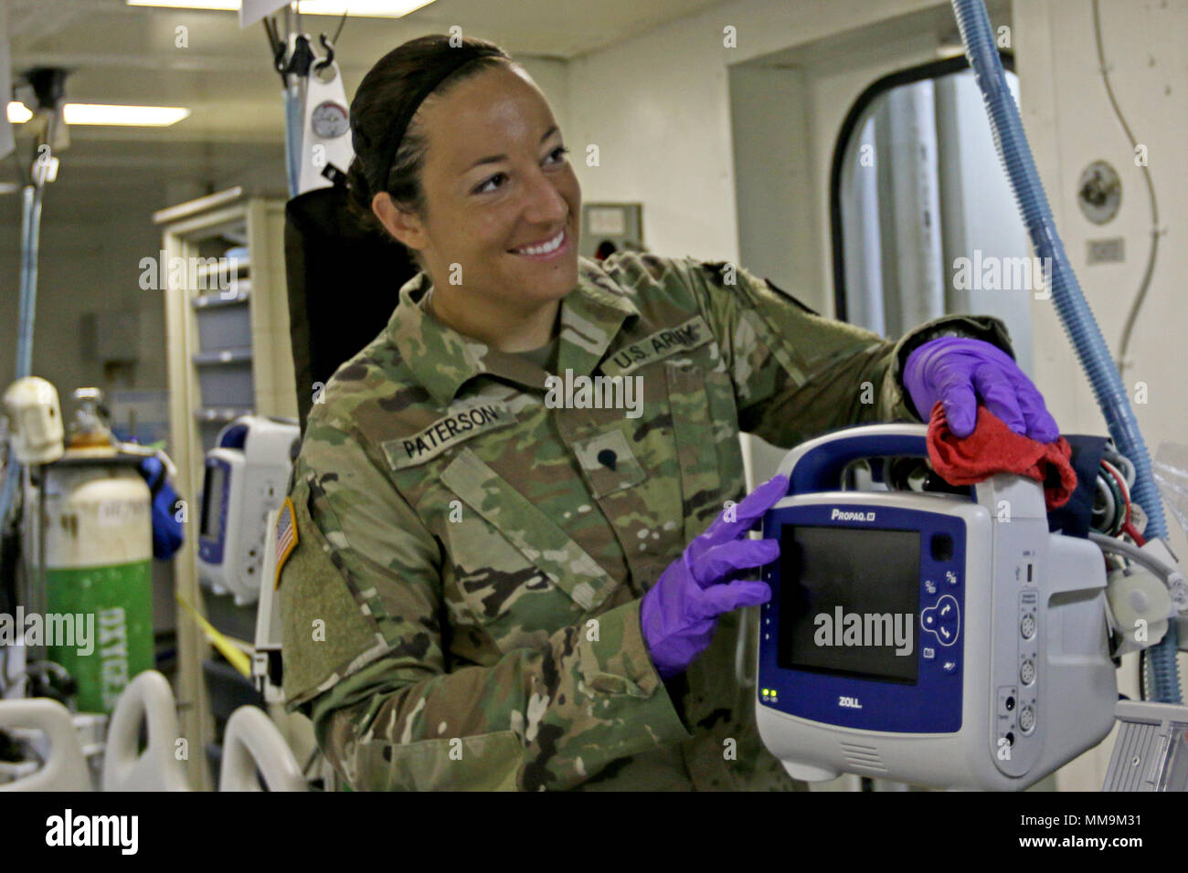 U.S. Army Spc. Ashley Paterson, a native of Satellite Beach, Fl., and a ...